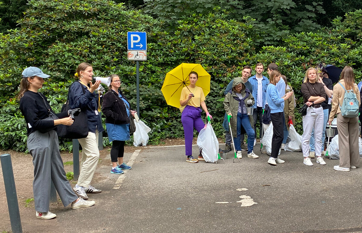 Clean Up Challenge mit Geschäftsführung - Tchibo